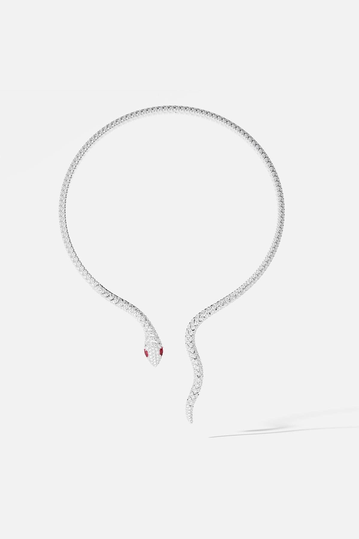 Pavé Kaa Wrap Around Choker | APM Monaco
