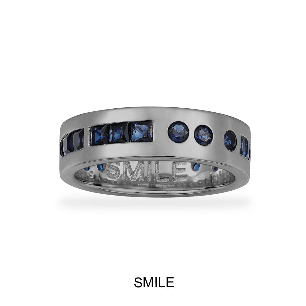 Blue Smile Morse Code Ring | APM Monaco